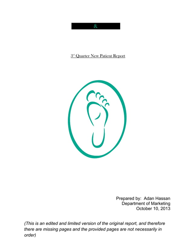 3rd quarter report (edited sample) | PDF