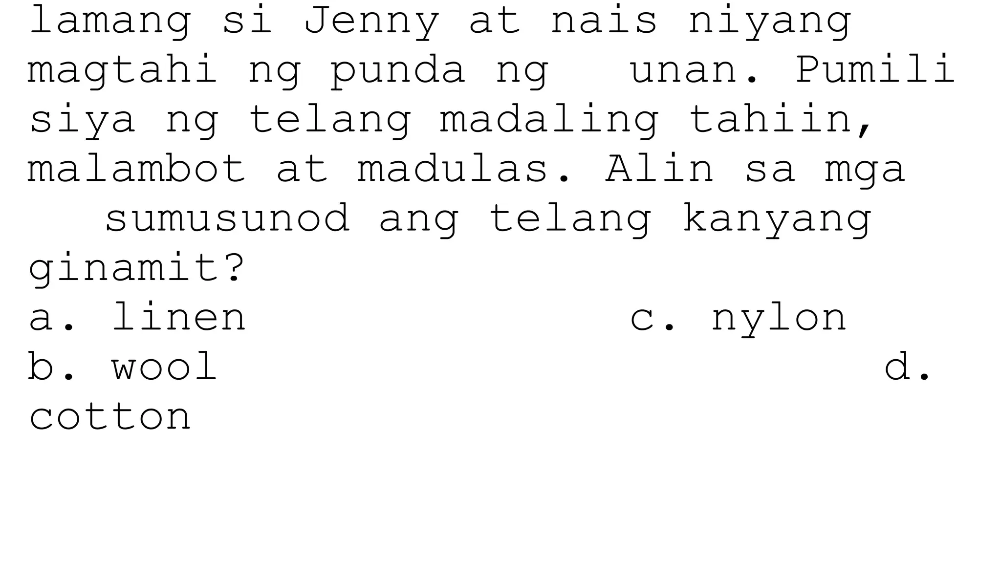 3RD QUARTER REVIEWER Home economics Grade 6 | PPTX