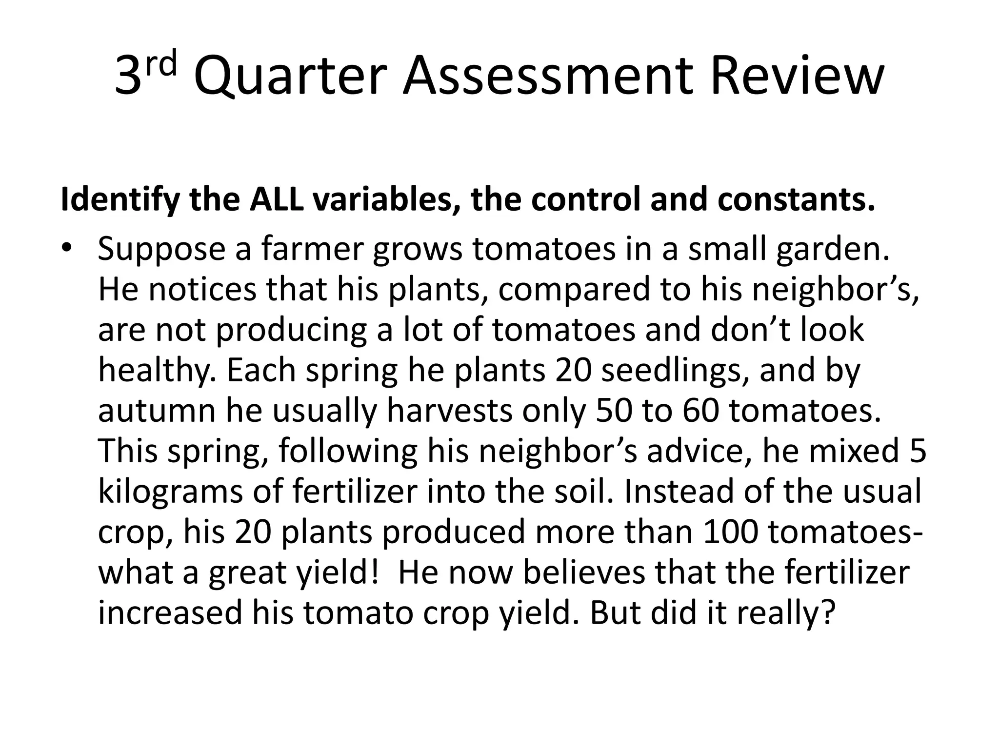 3rd quarter review questions | PPTX