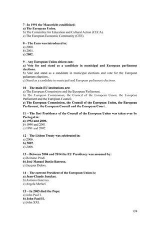 3rd questionnaire portugal | DOC