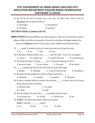 3rd round English model exam for grade 12.pdf