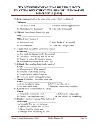 3rd round English model exam for grade 12.pdf