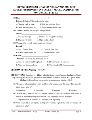 3rd round English model exam for grade 12.pdf