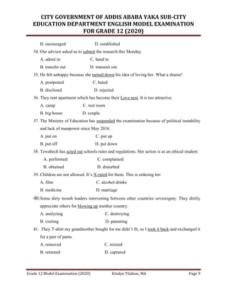 3rd round English model exam for grade 12.pdf