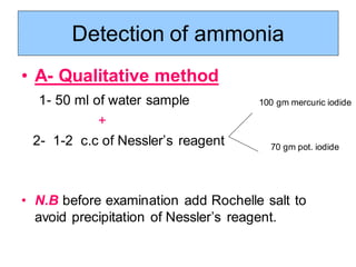 Presentation about chemical examination of water | PDF | Indoor ...