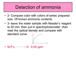 Presentation about chemical examination of water | PDF | Indoor ...