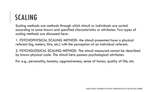 3rd sem BSc Psychology- Psychological measurement & testing module 1 | PDF