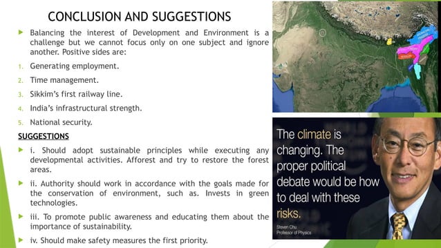 environment impact of constructing the sevoke-rangpo railway line | PPTX