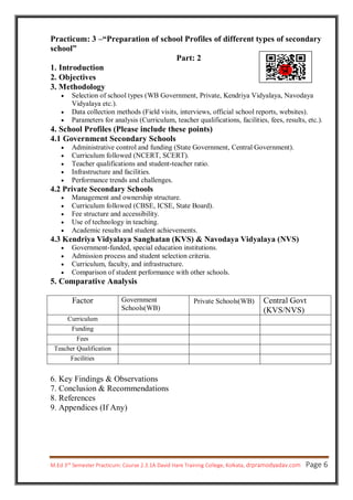 3rd sem Practicum Format 2.3.1a. Pramod Kumar Yadav | PDF