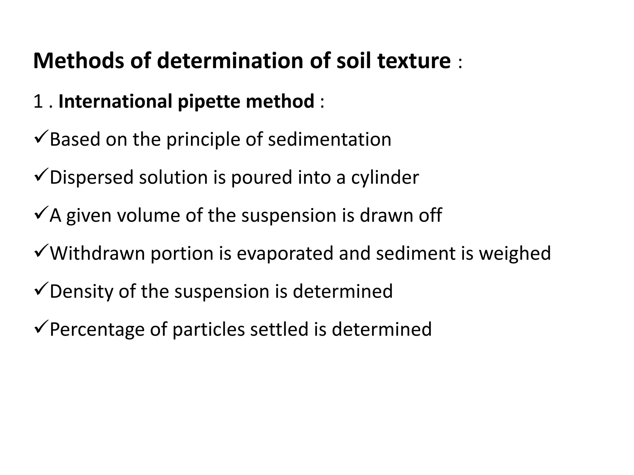 Determination of Soil Texture. | PPTX