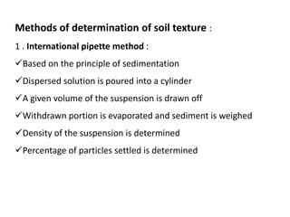 Determination of Soil Texture. | PPTX