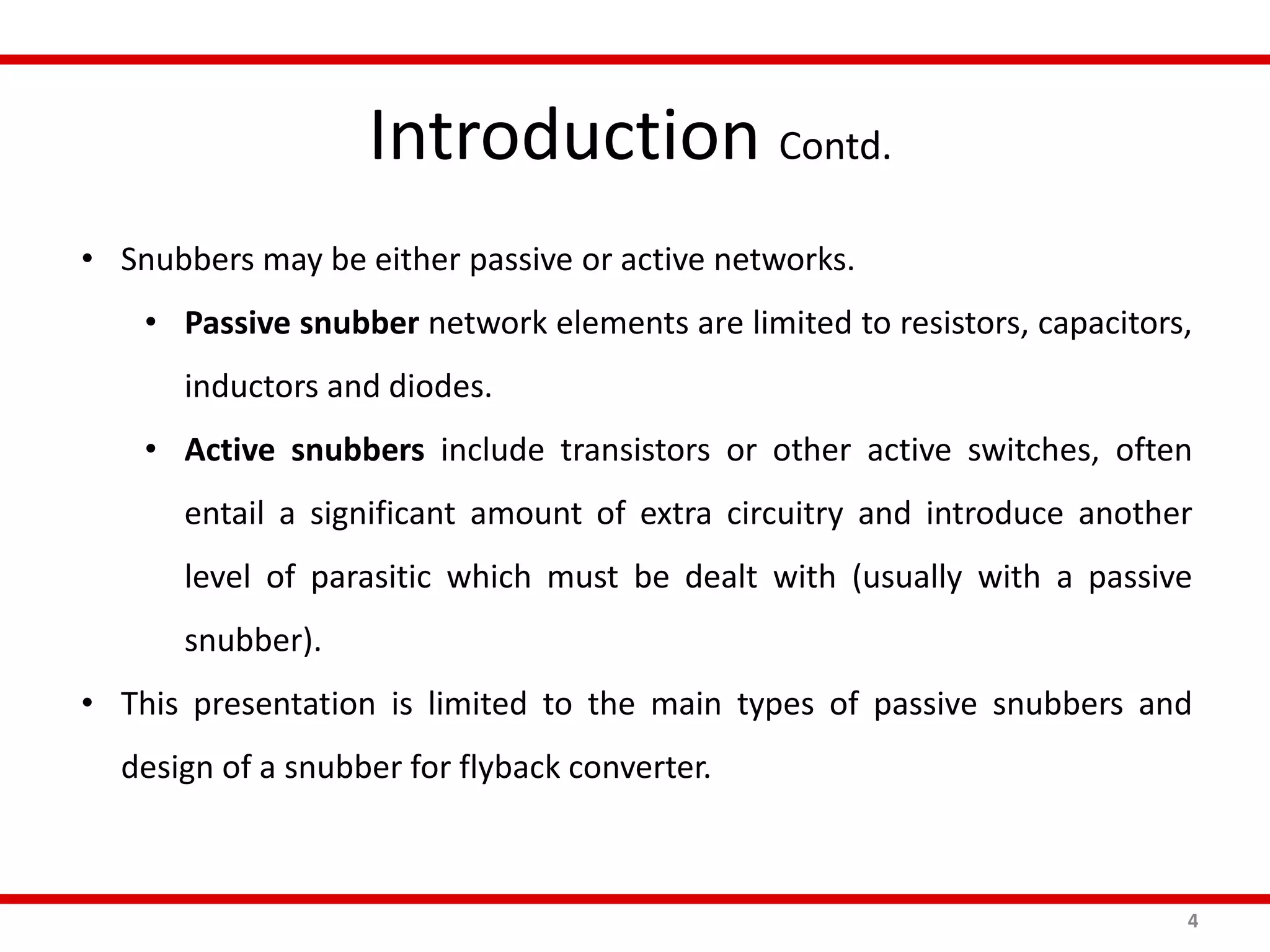 Types of snubber circuits | Design of snubber for flyback converter ...