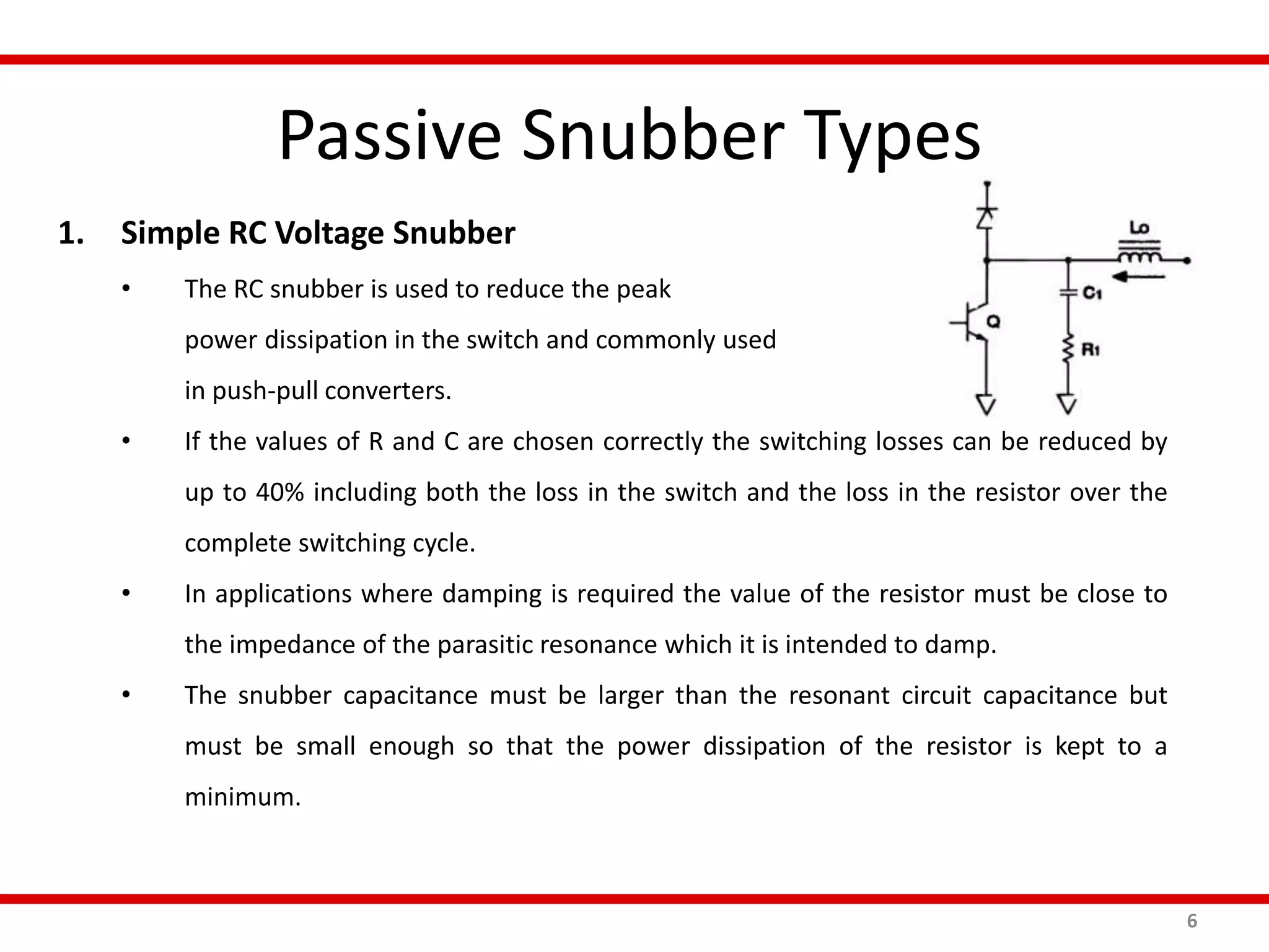 Types of snubber circuits | Design of snubber for flyback converter ...
