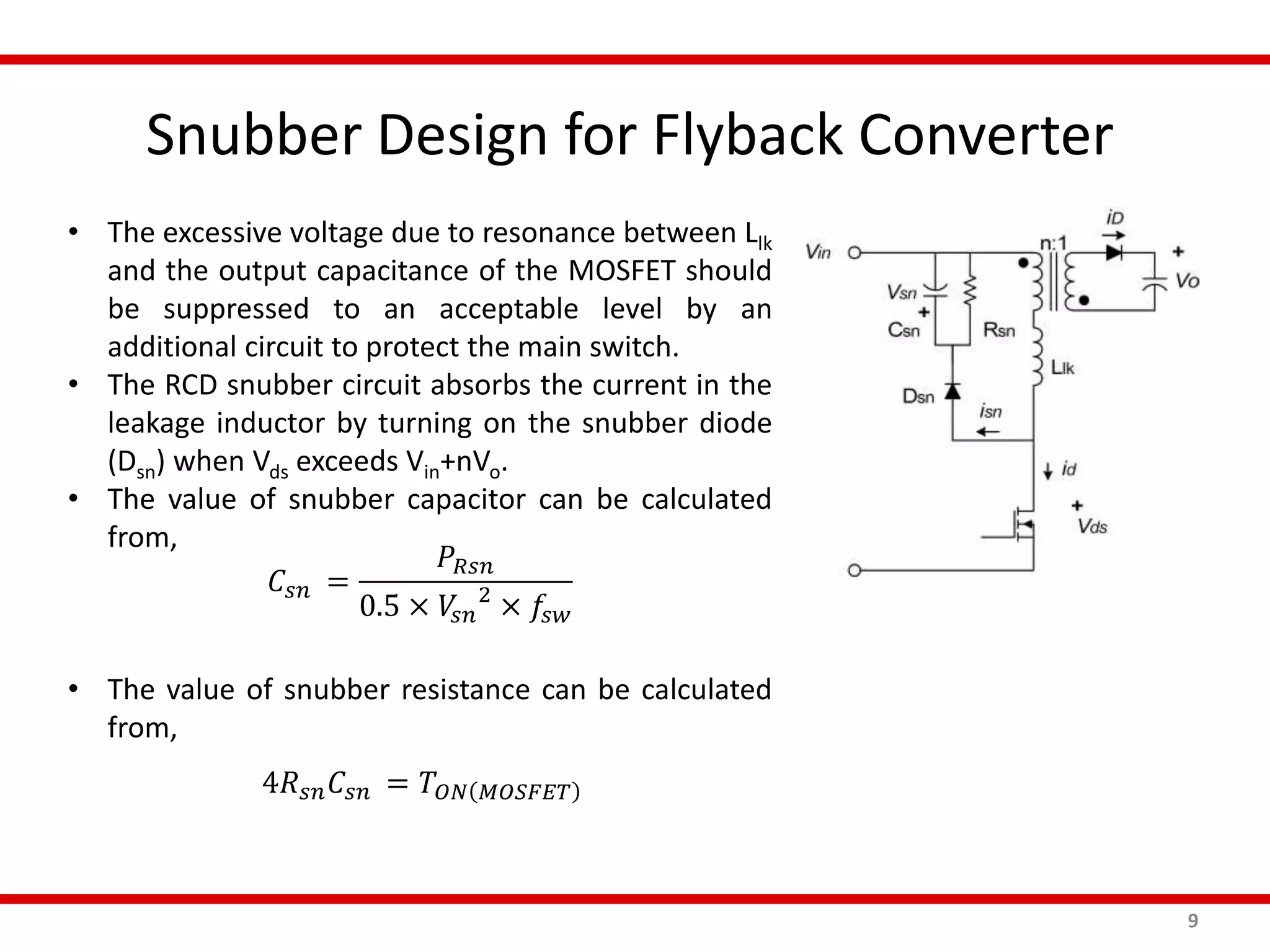 Types of snubber circuits | Design of snubber for flyback converter | Simulation in Matlab ...