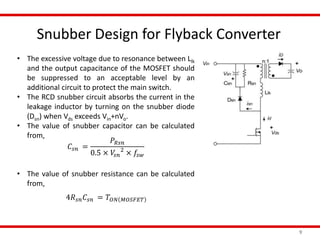 Types of snubber circuits | Design of snubber for flyback converter | Simulation in Matlab ...