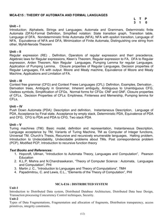 3rd sem syllbus | PDF