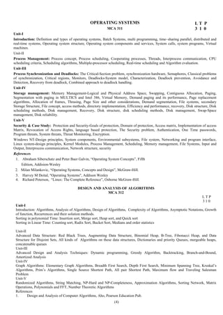 3rd sem syllbus | PDF