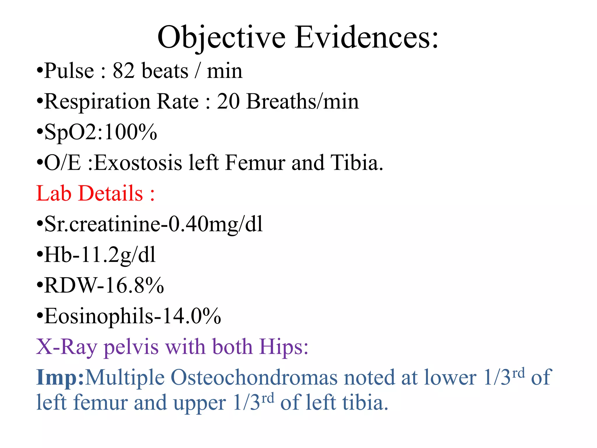 left Femur and Tibia Exostosis | PPTX
