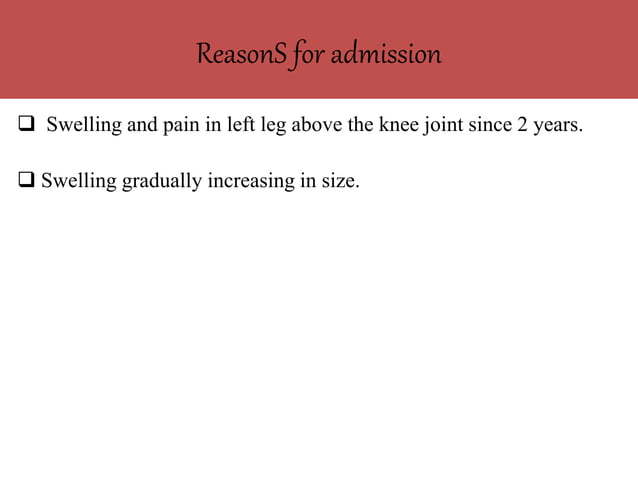 Left Femur And Tibia Exostosis Ppt