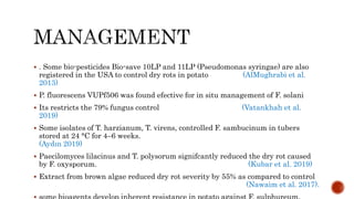 Dry rot of potato & Management | PPTX