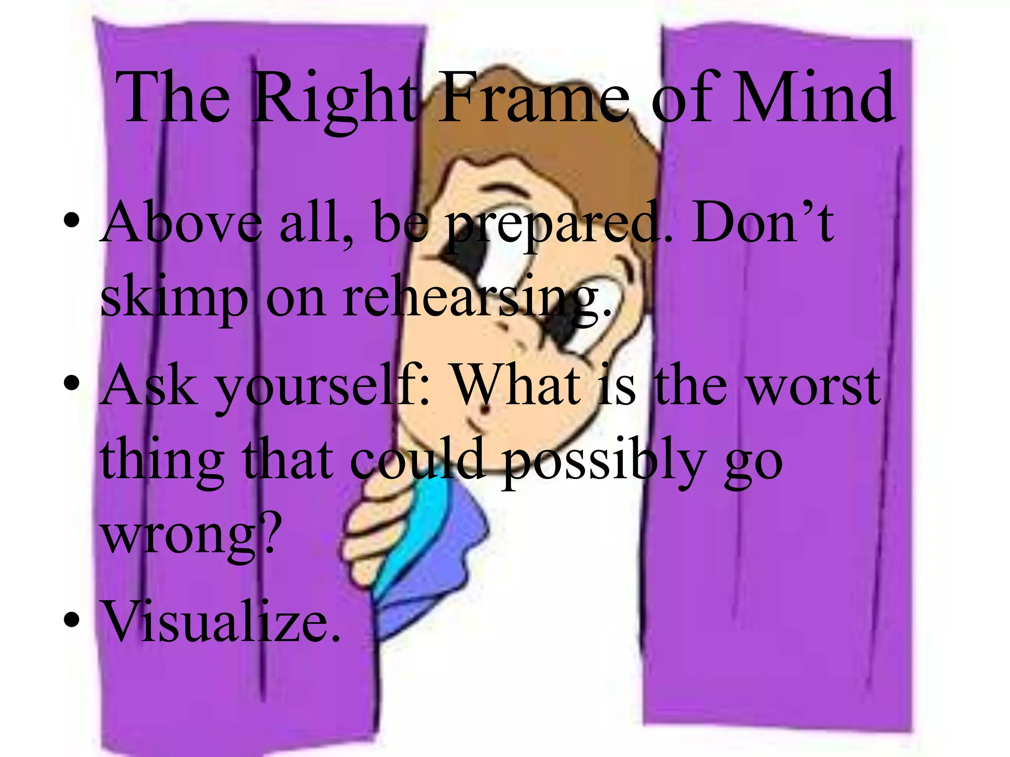 Tips on How to Deal with Stage Fright | PPTX