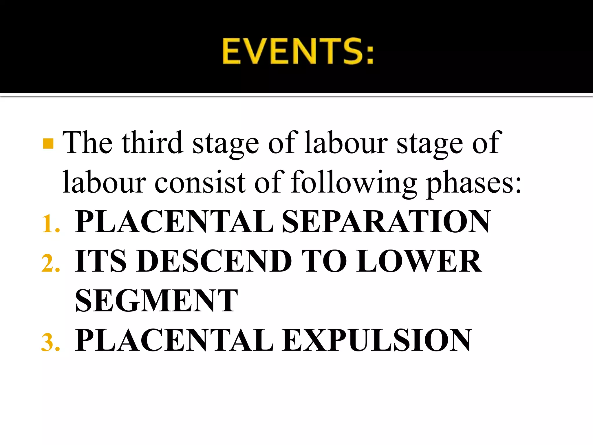 3rd stage OF LABOUR | PPTX