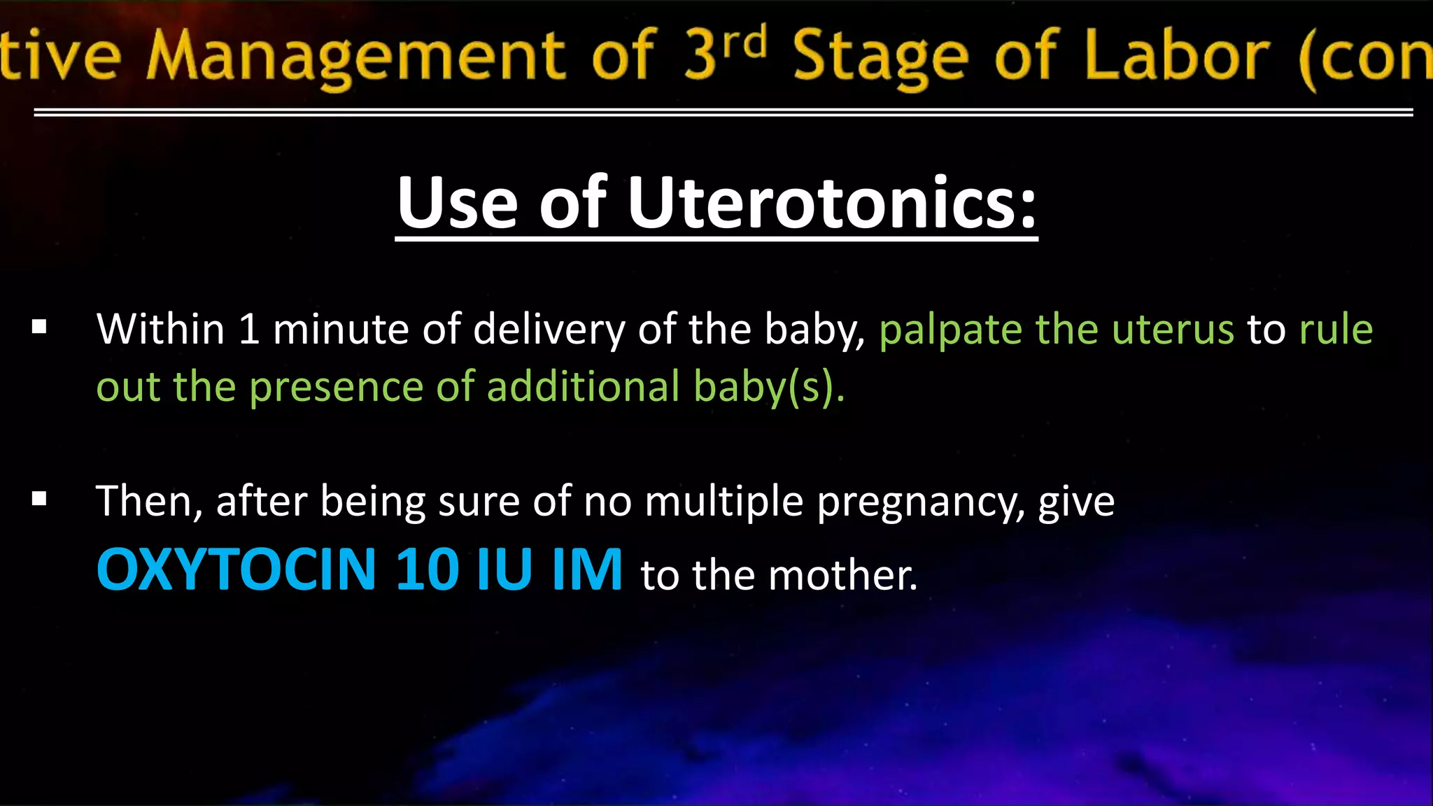 3rd stage of labor | PPTX