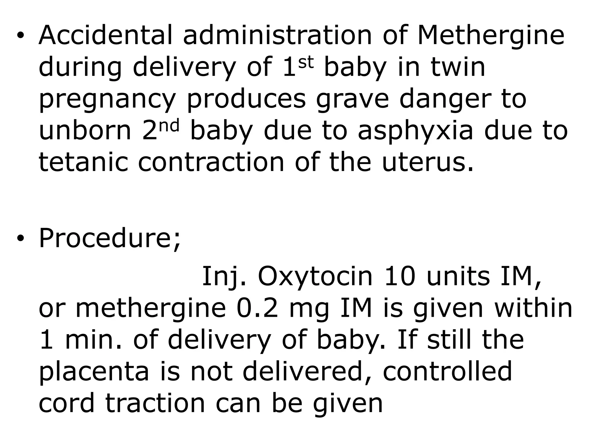 3rd stage of labour and its complications | PPTX