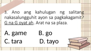 3rd Summative Test sa Filipino 8.powertx | PPTX