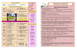 3rd Sunday of Easter Newsletter | PDF