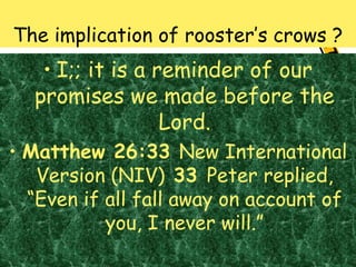 Reminders from the life of Peter | PPT