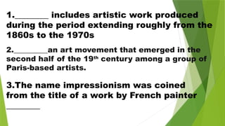 expressionism for grade 10 arts topic in art 10 | PPTX