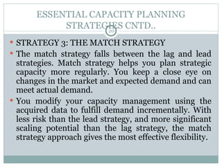 Operation Management Concept of capacity | PPT