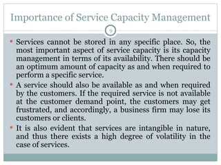 Operation Management Concept of capacity | PPT