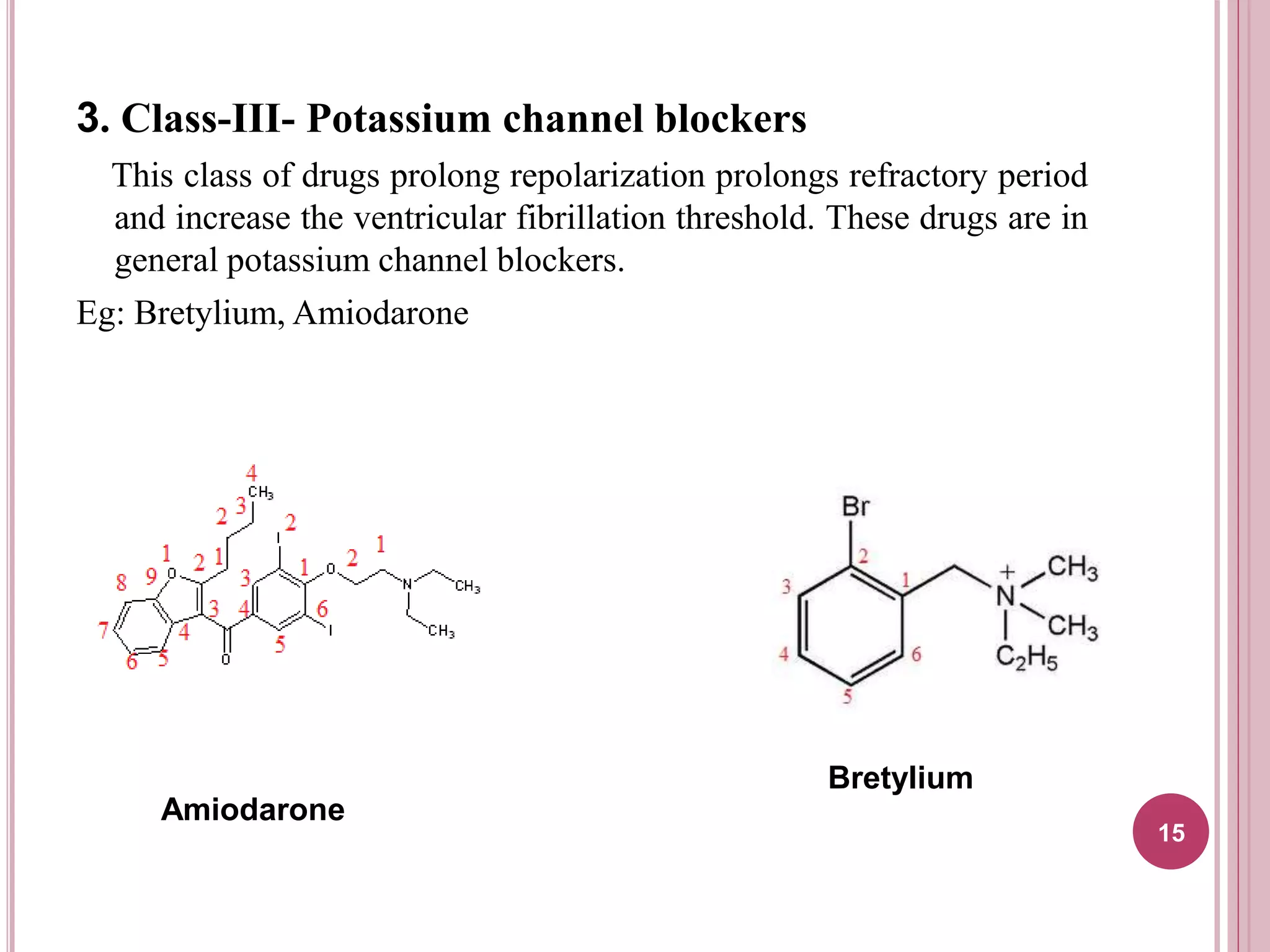 3rd unit anti-arrhythmic drugs | PPTX