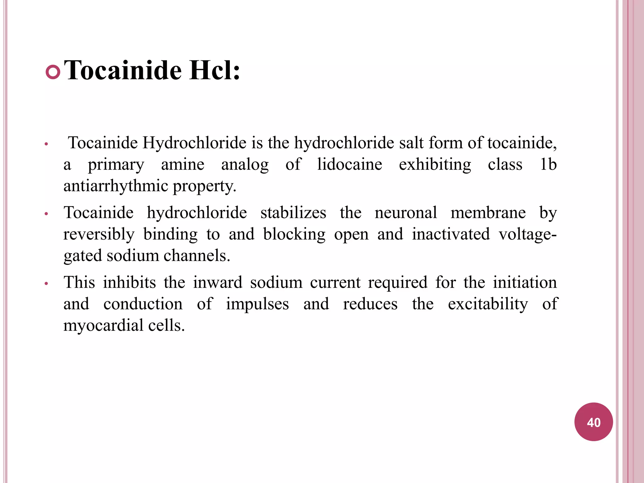3rd unit anti-arrhythmic drugs | PPTX