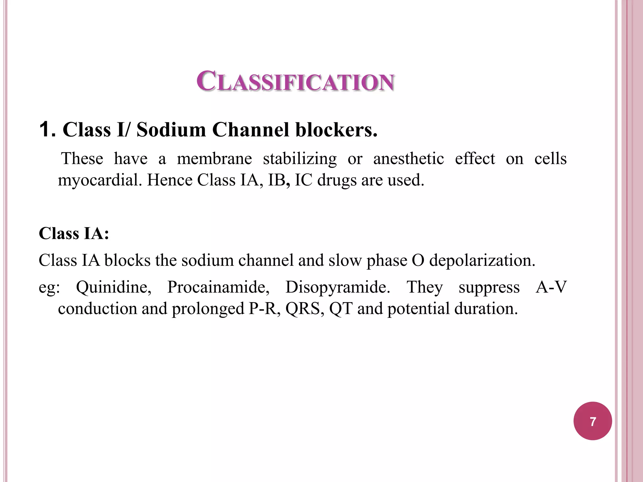 3rd unit anti-arrhythmic drugs | PPTX