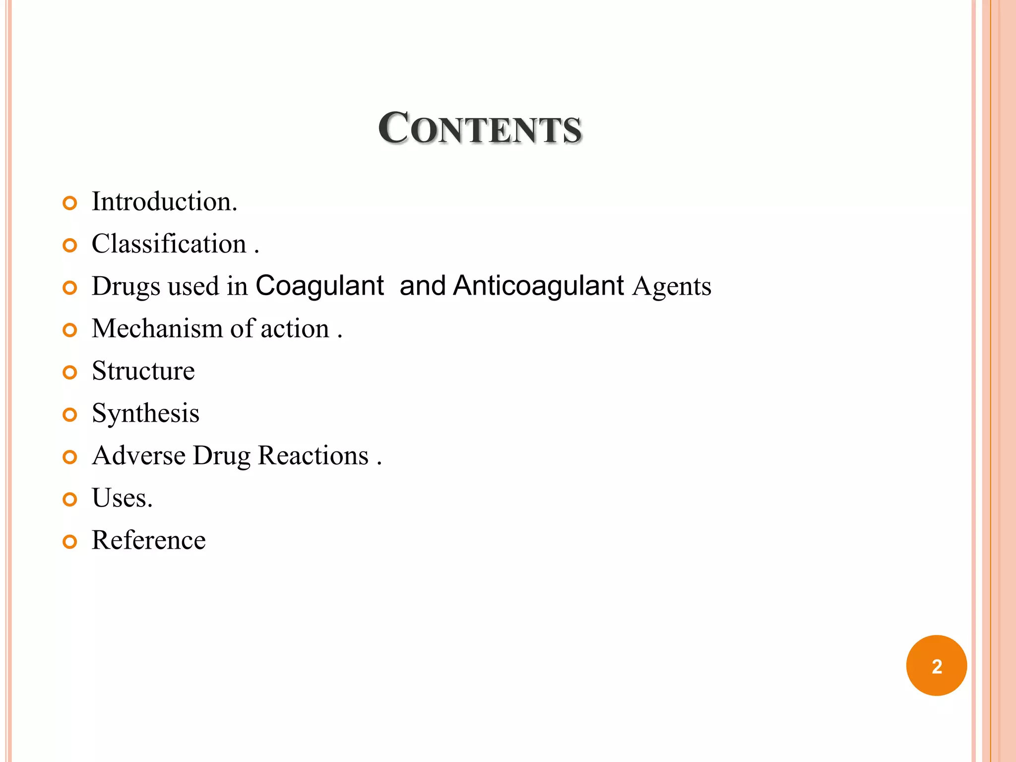 3rd unit coagulant and anticoagulant ppt | PPTX