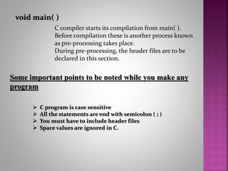 C programming language for beginners | PPT