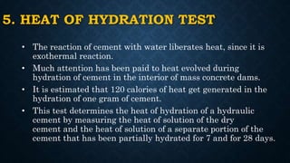 TESTING ON CEMENT | PPTX