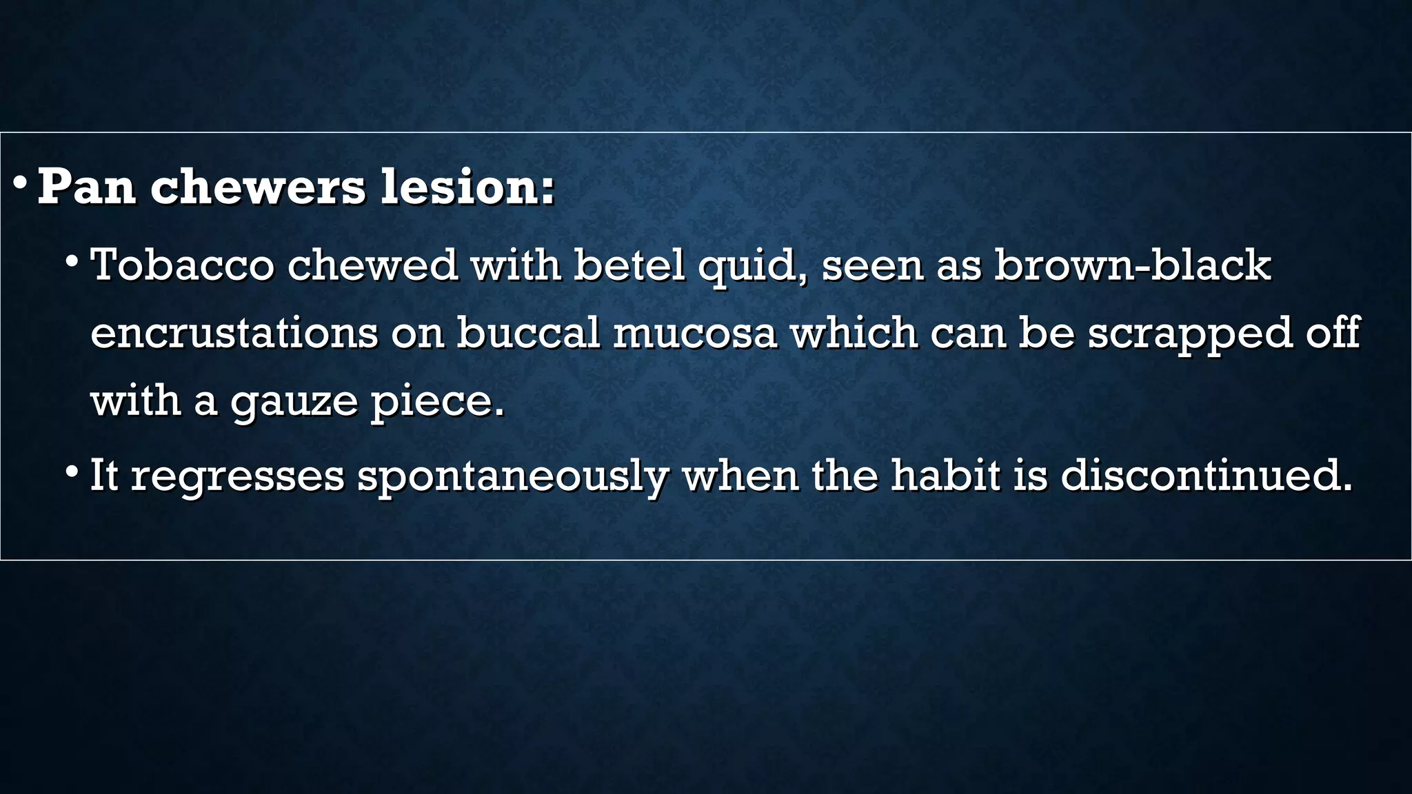 precancerous conditions and lesions | PPT