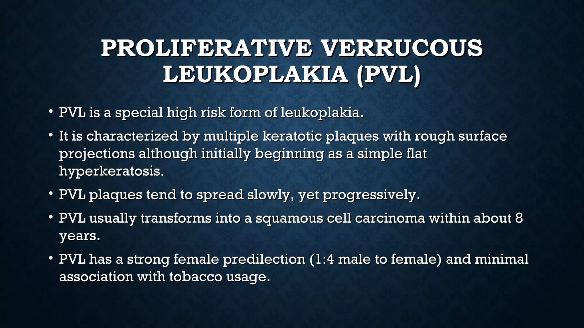 precancerous conditions and lesions | PPT