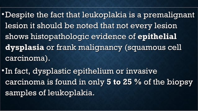 precancerous conditions and lesions | PPT