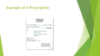 3rd Year Prescription lecture.pptx for pharmacy student | PPTX