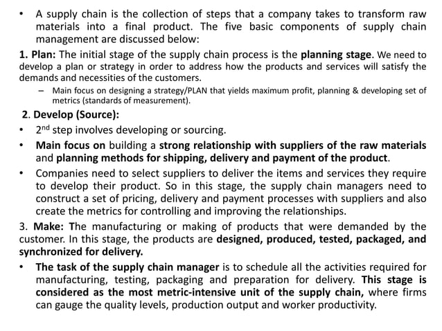 supply chain management | PPT