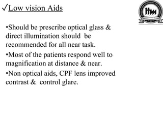 VISUAL AIDS FOR CHILDREN IN LOW VISION AND CONTACT LENS | PPT