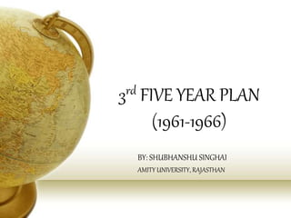 3rd Five Year Plan (1961-1966) | PPTX