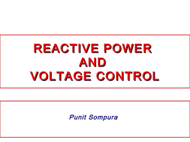3 reactive power and voltage control | PPT | Environment | Science