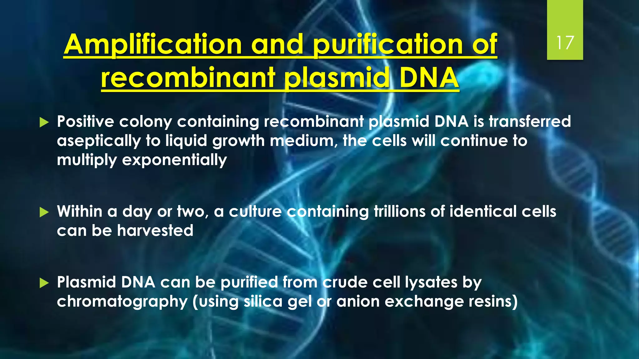Recombinant DNA technology | PPTX