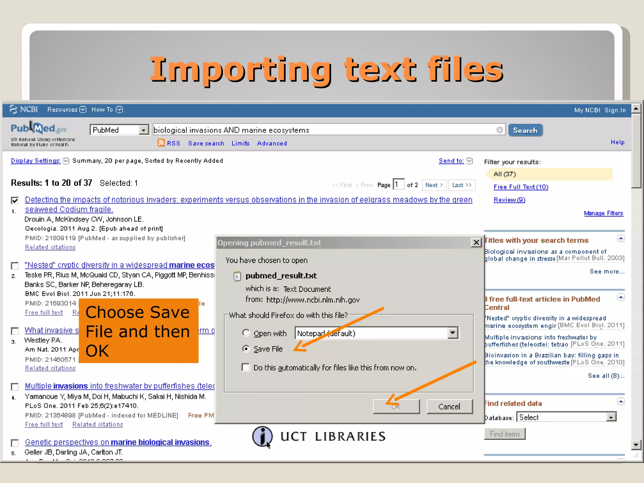 Importing text files into RefWorks | PPT | Technology & Computing